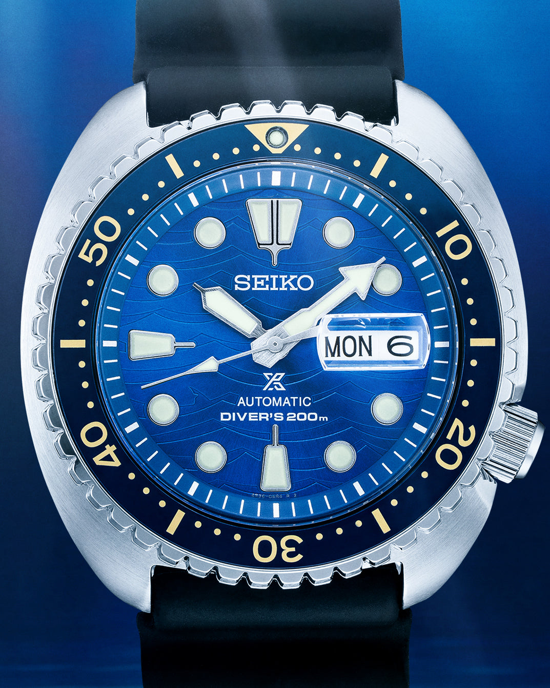 Seiko King Turtle Blue "Shark Fin" Special Edition SRPE07 Prospex Auto ...